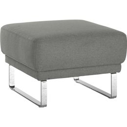 Hocker Home Affaire, B:65cm H:47cm T:65cm, grau, Wohnzimmer, Hocker, "Apiro", passend zur Serie Aprio in Stoff