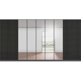 Dreht&uuml;renschrank OTTO HOME, B:405cm H:229cm T:54cm, schwarz, Schr&auml;nke, "Kleiderschrank Schrank Garderobe AGORDO mit Dekor- oder Hochglanzfront",