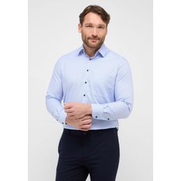 Eterna Herren Langarmhemd "COMFORT FIT", blau, Gr. 46, 100% Baumwolle, Hemden, NON IRON (b&uuml;gelfrei)