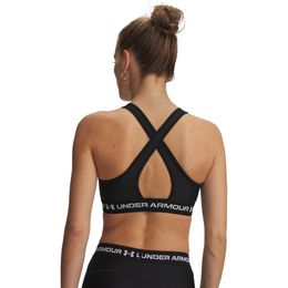 Under Armour Damen Sport-BH "CROSSBACK MID BRA", Gr. Lultimate schwarz,, wei&szlig;, Obermaterial: 88% Polyester, 12% Elasthan. Futter: 88% Polyester, 12%
