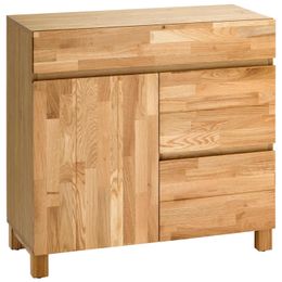 Badkommode Home Affaire, B:80cm H:79cm T:35cm, braun, Sideboards, "Kaika", Breite 80 cm