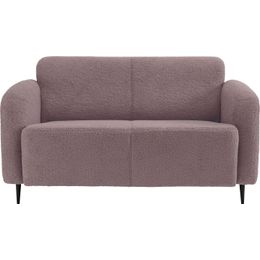 2-Sitzer Home Affaire, B:140cm H:76cm T:90cm, rosa, Struktur fein 100% Polyester;Luxus-Microfaser weich 100% Polyester, Sofas, "Marone"