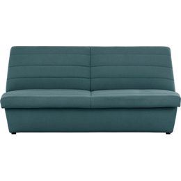 2-Sitzer, B:185cm H:92cm T:103cm, blau, LOOKS by Wolfgang Joop, 100% Polyester, Sofas, "LOOKS VIII", Quersteppung, ohne Armlehnen, in zwei