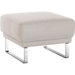 Hocker Home Affaire, B:65cm H:47cm T:65cm, grau, Wohnzimmer, Hocker, "Apiro", passend zur Serie Aprio in Stoff