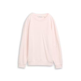 Tom Tailor M&auml;dchen Oversize Sweatshirt mit R&uuml;ckenprint, rosa, Uni, Gr. 152