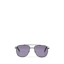 Tom Tailor Unisex Rechteckige Sonnenbrille, grau, Farbverlauf, Gr. ONESIZE