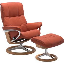 Relaxsessel stressless, B:79cm H:102cm T:73cm, rot, Leder BATICK: BATICK ist ein leicht korrigiertes, durchgef&auml;rbtes und genarbtes M&ouml;belleder, bei