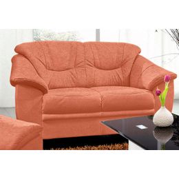 Sit & More 2-Sitzer SIT & MORE, B:148cm H:90cm T:90cm, orange, PRIMABELLE-Microfaser (100% Polyester);SOFTLUX-Kunstleder;SOFTLUX/Struktur (Korpus in Kunstleder,