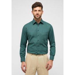 Eterna Herren Langarmhemd "MODERN FIT", gr&uuml;n, Gr. 48, 100% Baumwolle, Hemden, NON IRON (b&uuml;gelfrei)