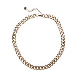 Urban Classics Damen Halsreif "Urban Classics Unisex Big Saturn Basic Necklace", onesize, Eisengold, Eisen, Halsketten