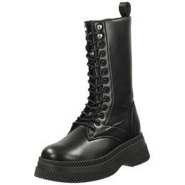Steve Madden Damen Schn&uuml;rstiefel "Steve Madden Stiefel Leder", Gr. 41schwarz, Leder, Schuhe