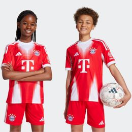 Jungen Fu&szlig;balltrikot "FC BAYERN M&Uuml;NCHEN 25/26 KIDS HEIMTRIKOT", rot, Gr. 128, adidas Performance, Obermaterial: 100% Polyester, Trikots