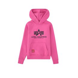 M&auml;dchen Hoodie "Basic Hoodie BL K", pink, Gr. 16, Alpha Industries, Obermaterial: 80% Baumwolle, 20% Polyester, Sweatshirts
