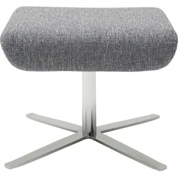 Sch&ouml;ner Wohnen Kollektion Hocker, B:52cm H:45cm T:52cm, blau, SCH&Ouml;NER WOHNEN-KOLLEKTION, 54% Polyarcryl, 46% Polyester, Wohnzimmer, Hocker, "Sky", mit Drehfunktion