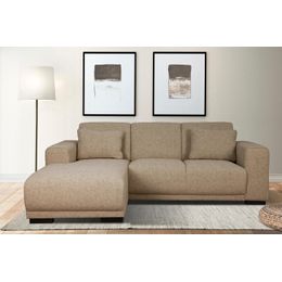 Ecksofa Home Affaire, B:234cm H:85cm T:162cm, grau, 100% Polyester, Wohnzimmer, Sofas, "BORNHOLM L-Form, B: 234 cm - OTTO. Verl&auml;ssliche Qualit&auml;t.",