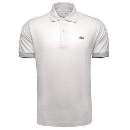 Lacoste Damen Poloshirt "Lacoste Classic Fit L.12.12 Light Poloshirt Herren Bekleidung"wei&szlig;, Gr. L, 63% Baumwolle, 31% Polyester, 6% Elasthan, Shirts
