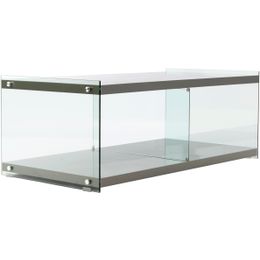 TV-Schrank Kayoom, B:120cm H:45cm T:60cm, grau, Wohnzimmer, Schr&auml;nke, "TV-Tisch Elementary, eckige Form, viel Ablagefl&auml;che", TV-Tisch, geh&auml;rtetes