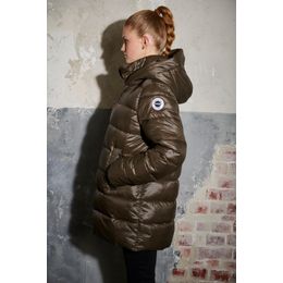 Haily's HAILY&rsquo;S Damen Steppjacke "LS N JK La44ra"mocha, Gr. M, unifarben, Web, Obermaterial: 100% Polyamid, Jacken