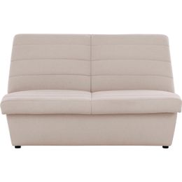 2-Sitzer, B:145cm H:92cm T:103cm, beige, LOOKS by Wolfgang Joop, 100% Polyester, Sofas, "LOOKS VIII", Quersteppung, ohne Armlehnen, in zwei