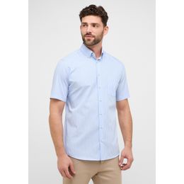 Eterna Herren Kurzarmhemd "MODERN FIT"hellblau, Gr. 40, Popeline, 100% cotton, Hemden, NON IRON (b&uuml;gelfrei)