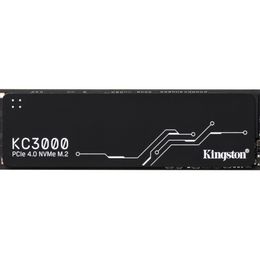 Kingston interne SSD "1024G KC3000 M.2 2280 NVMe SSD", 1 TB, schwarz, Festplatten