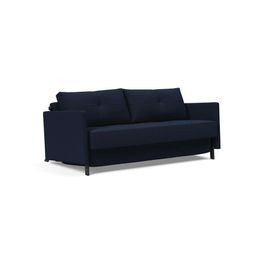Schlafsofa, B:174cm H:77cm T:103cm, blau, INNOVATION LIVING , Jugendzimmer, Sofas, "Cubed Klappsofa, hochwertige Schlaffunktion, Design und extra
