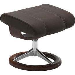 Fu&szlig;hocker stressless, B:54cm H:41cm T:39cm, braun, Leder BATICK: BATICK ist ein leicht korrigiertes, durchgef&auml;rbtes und genarbtes M&ouml;belleder, bei dem