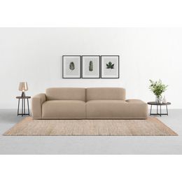 Big-Sofa Trendmanufaktur, B:277cm H:72cm T:107cm, grau, 100% Polyester, Sofas, "Braga, mit hochwertigem Kaltschaum, Megasofa, in Cord erh&auml;ltlich",