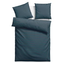 Bettw&auml;sche Bruno Banani, grau, Renforc&eacute;, Obermaterial: 100% Baumwolle, Bettw&auml;sche, "Jassen", moderne Streifen-Bettw&auml;sche, mehrere Qualit&auml;ten, auch