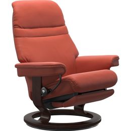 Relaxsessel stressless, B:88cm H:103cm T:78cm, rot, Leder BATICK: BATICK ist ein leicht korrigiertes, durchgef&auml;rbtes und genarbtes M&ouml;belleder, bei