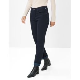 Brax Damen 5-Pocket-Hose "Style CAROLA", blau, Gr. 17, Web, 40% Lyocell, 28% Modal, 17% Baumwolle, 12% Elastomultiester, 3% Elasthan, Hosen