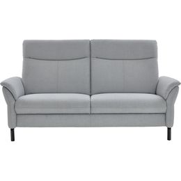 3-Sitzer Home Affaire, B:200cm H:108cm T:94cm, blau, 100% Polyester, Sofas, "Sisto", inklusive manueller Kopfteilverstellung