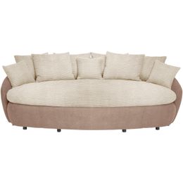 Big-Sofa COTTA, B:238cm H:79cm T:140cm, rosa, Luxus-Microfaser (100% Polyester); Microfaser-Feinstruktur (pflegeleichte Microfaser, mit feiner