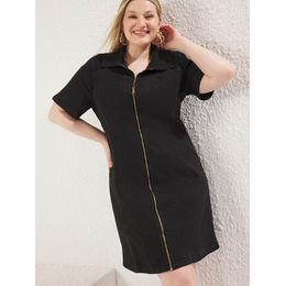 Trendyol Curve Shirt Dress female Black size 52