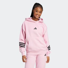 Damen Kapuzensweatshirt "W FI 3S OH HD", pink, Gr. XS, adidas Sportswear, Obermaterial: 67% Polyester, 33% Baumwolle, Sweatshirts
