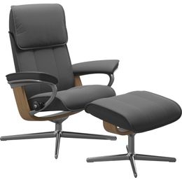 Relaxsessel stressless, B:93cm H:103cm T:79cm, grau, Leder BATICK: BATICK ist ein leicht korrigiertes, durchgef&auml;rbtes und genarbtes M&ouml;belleder, bei