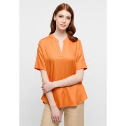 Eterna Damen Longbluse "LOOSE FIT", orange, Gr. 34, 100% Lyocell, Blusen, EASY IRON (b&uuml;gelleicht)