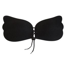Damen Klebe-BH "Va-Va-Voom Bra", MAGIC BODYFASHIONschwarz, Obermaterial: 85% Polyamid, 15% Elasthan, BHs, vorn mit Schn&uuml;rung