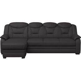 Ecksofa COTTA, B:262cm H:99cm T:162cm, schwarz, 64% Polyurethan, 25% Polyester, 11% Baumwolle, Wohnzimmer, Sofas, "Marcus L-Form", wahlweise mit