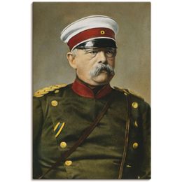 Wandbild Artland, B:40cm H:60cm, gr&uuml;n, Leinwand, Wohnzimmer, Bilder, "Otto von Bismarck", als Leinwandbild, Poster in verschied. Gr&ouml;&szlig;en