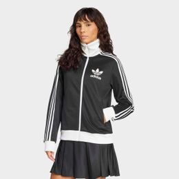 Damen Trainingsjacke "CLASSIC TT", schwarz-wei&szlig;, Gr. XS, adidas originals, Obermaterial: 52% Baumwolle, 48% Polyester, Jacken
