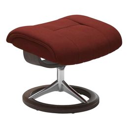 Fu&szlig;hocker stressless, B:55cm H:41cm T:39cm, rot, Leder BATICK: BATICK ist ein leicht korrigiertes, durchgef&auml;rbtes und genarbtes M&ouml;belleder, bei dem