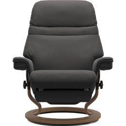 Relaxsessel stressless, B:79cm H:103cm T:78cm, grau, Leder BATICK: BATICK ist ein leicht korrigiertes, durchgef&auml;rbtes und genarbtes M&ouml;belleder, bei