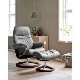 Relaxsessel stressless, B:79cm H:103cm T:73cm, grau, Leder BATICK: BATICK ist ein leicht korrigiertes, durchgef&auml;rbtes und genarbtes M&ouml;belleder, bei