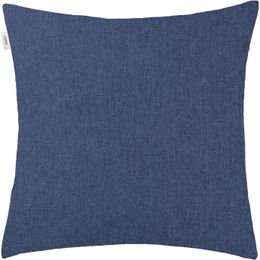 Kissenh&uuml;lle Esprit, B:45cm L:45cm, blau, Polyester, Obermaterial: 100% Polyester, Kissenbez&uuml;ge, "Harp Structure, Wendekissenh&uuml;lle ohne F&uuml;llung, 1