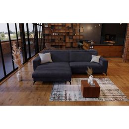 Sit & More Ecksofa SIT & MORE, B:290cm H:88cm T:178cm, blau, 95%Polyester 5%Polyamid, Wohnzimmer, Sofas, "Bolero L-Form"