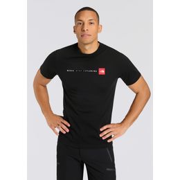 The North Face Herren T-Shirt "M SS NEVER STOP EXPLORING TEE", schwarz, Gr. XL, unifarben, Jersey, Obermaterial: 100% Baumwolle, Shirts, sportlicher