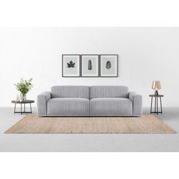 Big-Sofa Trendmanufaktur, B:254cm H:72cm T:107cm, grau, 88% Polyester, 12% Polyacrl, Sofas, "Braga, mit hochwertigem Kaltschaum, Megasofa, in Cord