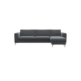 Ecksofa FLEXLUX, B:262cm H:85cm T:92cm, grau, 100% Polyester, Wohnzimmer, Sofas, "Fiore, super Sitzkomfort durch Kaltschaum im Sitz, L-Form", breite