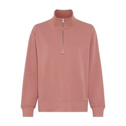 Gant Damen Sweatshirt "SHIELD HALF-ZIP"faded brick, Gr. M, Sweatware, Obermaterial: 87% Baumwolle, 13% Polyester, Sweatshirts, mit